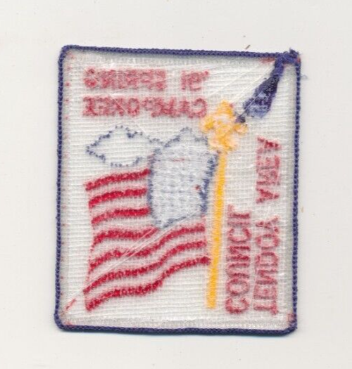 BSA Boy Scouts 1991 Spring Camporee American Flag Tendoy Area Council ...