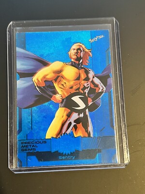2024 Marvel Metal Universe Avengers Sentry Blue PMG Precious Metal Gem ...