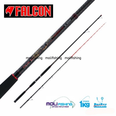 Falcon Blue Fighter Boat Fishing Rod MA 330 cm - Az.1 KG -2 pcs Pacbay ...