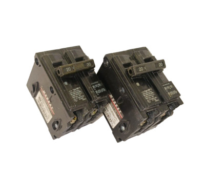2) MURRAY 20 AMP CIRCUIT BREAKERS 2 POLE 120/240 VAC MP220 LOT OF 2 | eBay