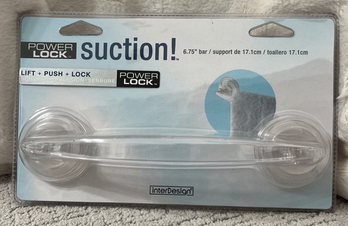 InterDesign..Power Lock Suction Bar 6.75” Lift+Push+Lock New ...