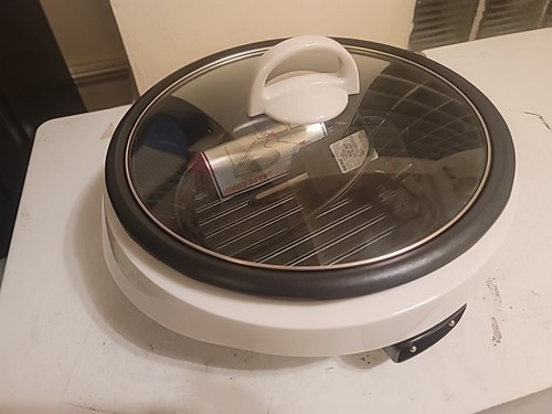 Aroma ASP-133 Super Pot 3 in 1 Indoor Electric Grill Pot Steamer 10 ...