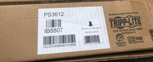 TRIPP LITE PS3612 15-Amp Vertical Power Strip (12 Outlet) for sale ...