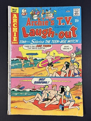 Archie’s TV Laugh-Out #27 Bikini Beach Cover Archie Comics Bronze Age ...