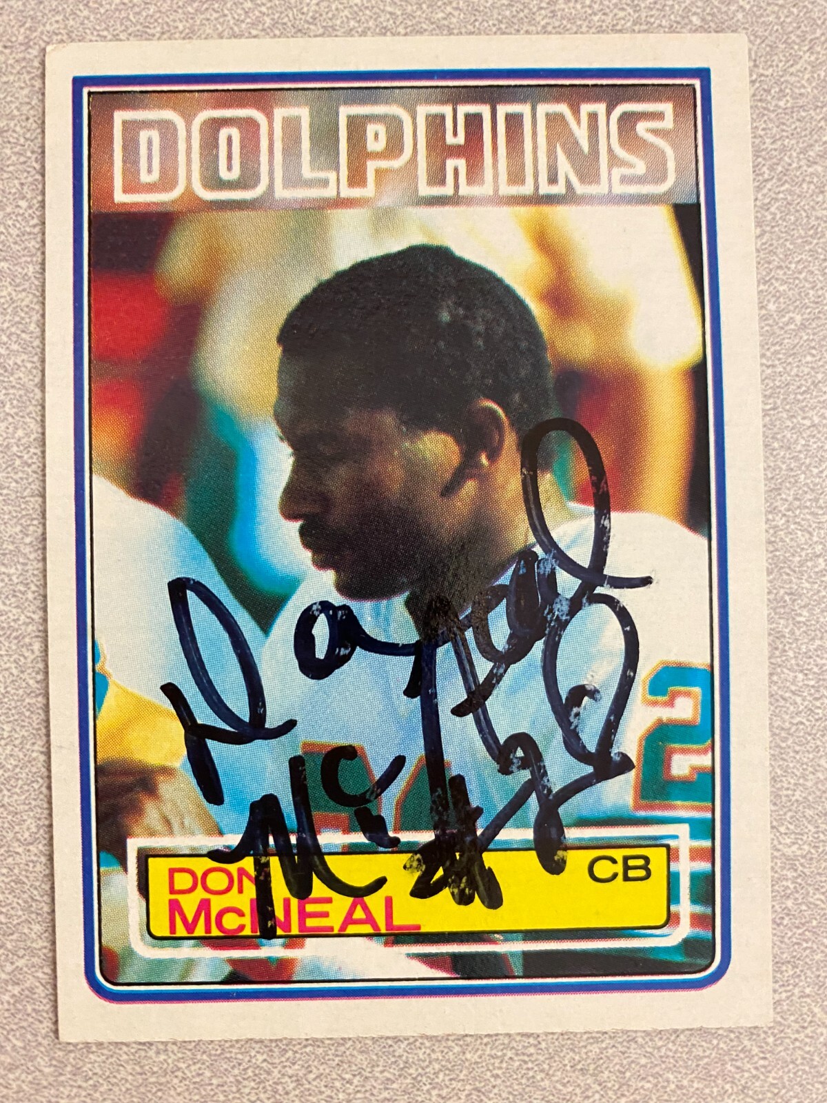 Don McNeal signed MIAMI DOLPHINS card 1983 Topps | eBay