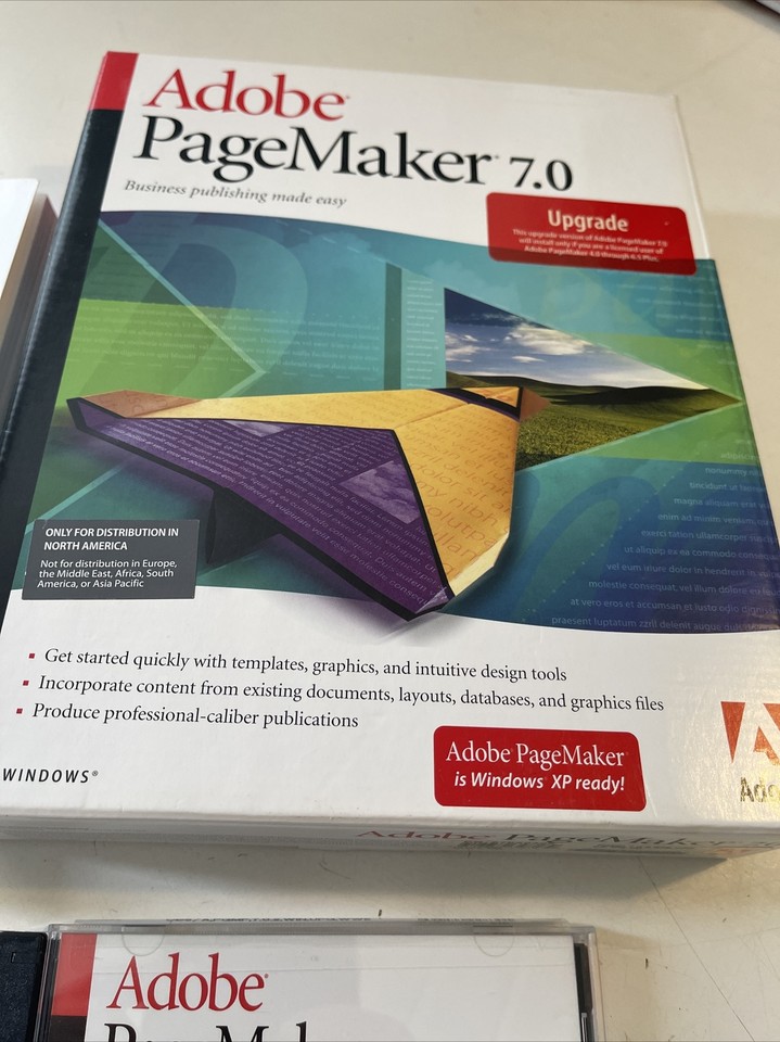 NEW Adobe PageMaker 7.0 for Windows Upgrade Version | eBay