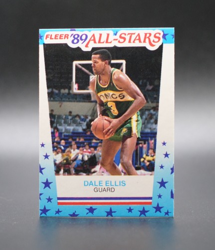 1989-90 Fleer DALE ELLIS All-Star Sticker Insert Card #8 Seattle ...