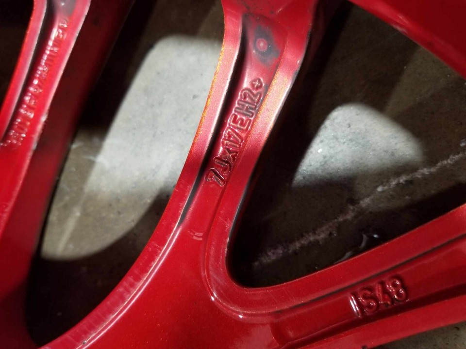 Mini Cooper JCW Wheels Red R112 Challenge Cross Spoke 17x7 02-15 #57 | eBay