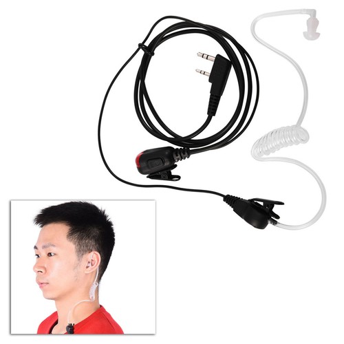 Universal 2Pin Acoustic Tube in Ear Earpiece Headset for 2Way Radio ...