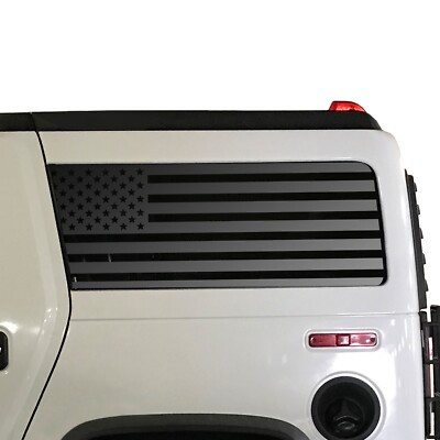 USA Flag Decals - Fits Hummer H2 2002-2009 American Side Window QR1-HH2 ...