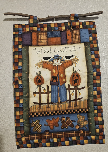 Welcome Fall Scarecrow Wall Hanging | eBay