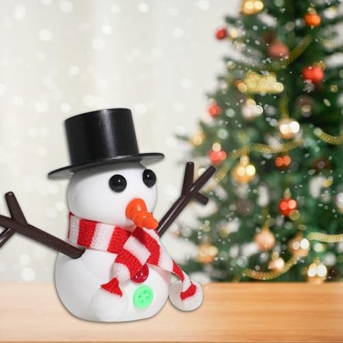 12-Pack Christmas Snowman Crafts Sets for Kids, Modeling Clay Snowman ...