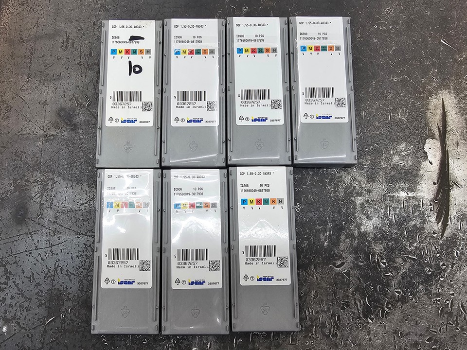 Qty 10 Iscar GDP 1.55-0.30-48343 * 3367257 IC908 Carbide V Grooving ...
