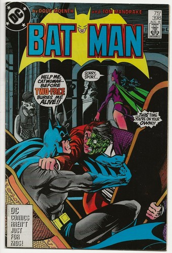 BATMAN NO. 398, AUG 86 /DOUG MOENCH &TOM MANDRAKE "ABOUT FACES" 4TH ...