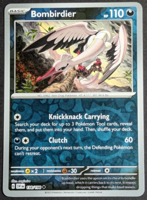 Bombirdier Reverse Holo NM SV1 138/198 Scarlet & Violet Pokemon Card | eBay