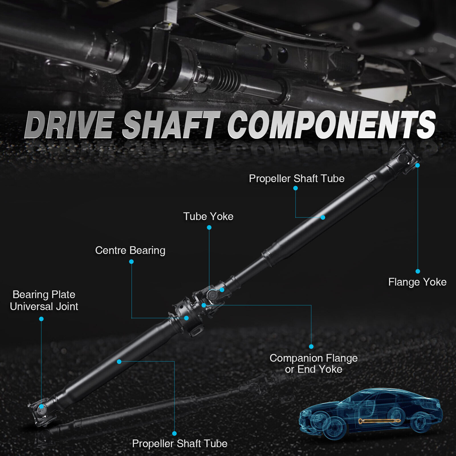 Driveshaft Drive Prop Shaft Front For Jeep Grand Cherokee WK WH 3.0L ...