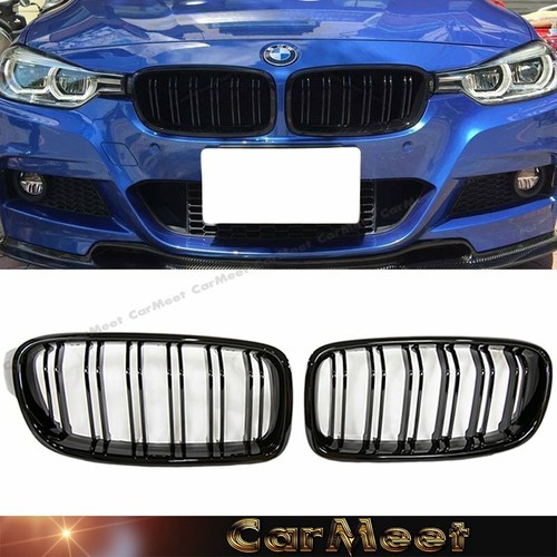 For 12-16 F30 F31 3-Series Use Front Kidney Grille M Style in Glossy ...