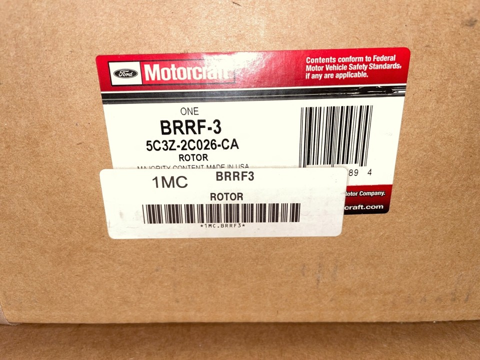 Disc Brake Rotor Rear Motorcraft BRRF-3 / Ford 5C3Z-2C026-CA | eBay