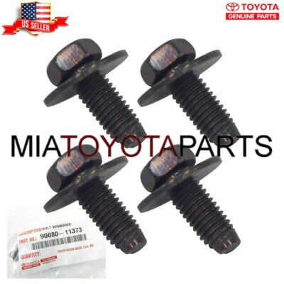 4 Pc OEM Toyota 4Runner Tacoma Tundra Splash Shield Skid Cover Bolt ...