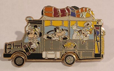 Animal Kingdom Disney Safari Bus 2004 Pin Mickey, Donald & Goofy | eBay