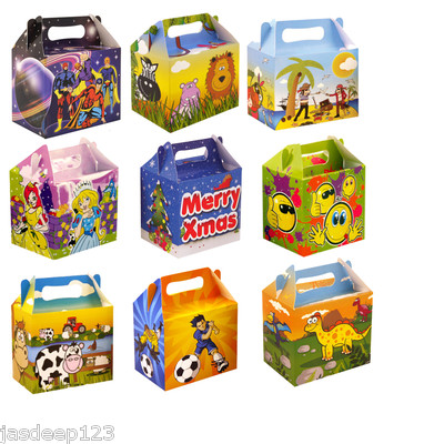 Childrens Fun Themed Party Lunch Boxes Takeaway Boxes Birthday Wedding ...