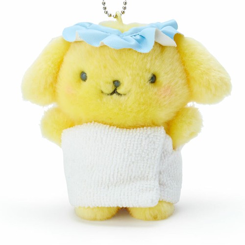 Sanrio Pompompurin Hot Spring Spa Series Plush Stuffed Key Ring Chain ...