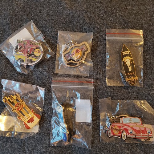 Lot Of 6 Hard Rock Cafe Hotel Pins Keychains | eBay