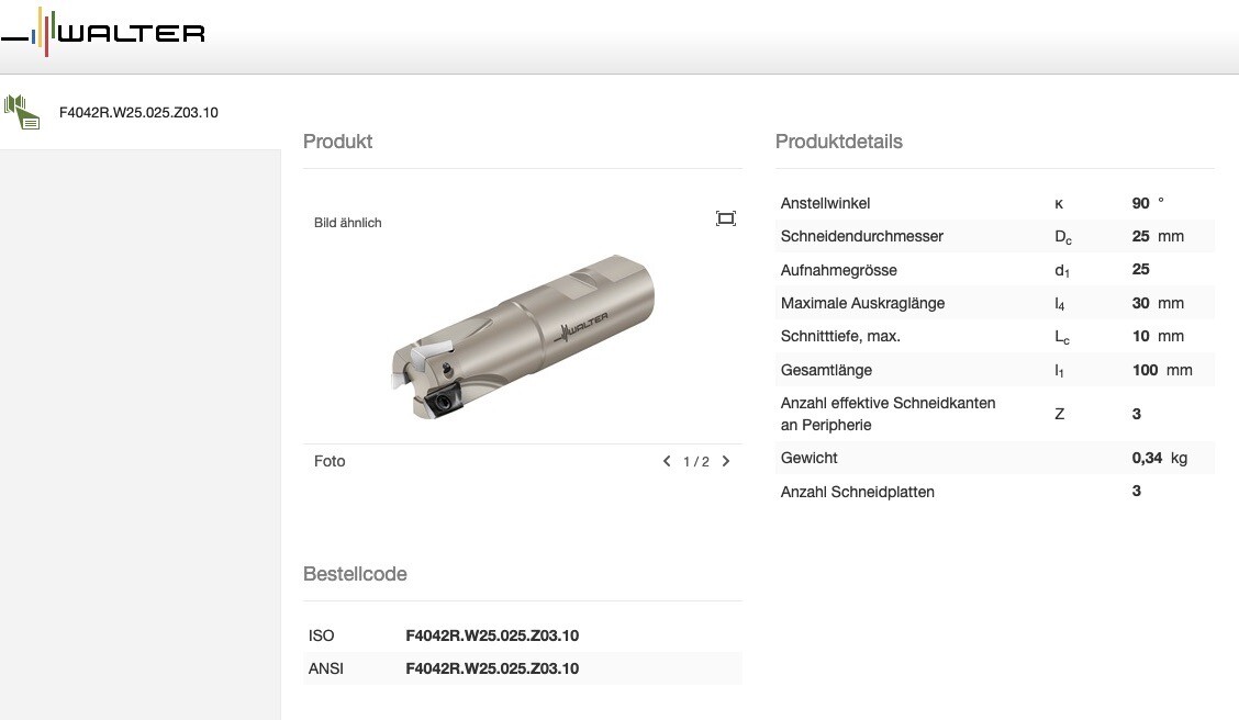 10 Pcs Walter ADMT 10T308R-F56 WSM35S , 1 Box + D25 F4042R.W25.025.Z03 ...