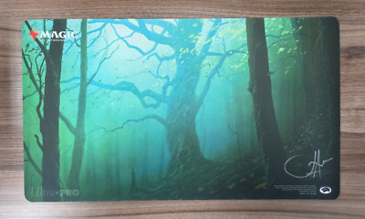 Magic the Gathering Unstable Forest Playmat John Avon Signed | eBay