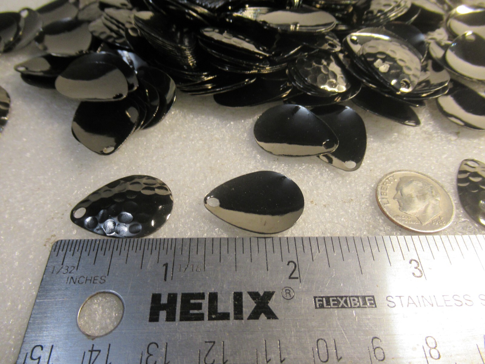 COLORADO SPINNER BLADES SZ 2 WORTH TACKLE BLACK HAMMERED NICKEL 25 PCS ...