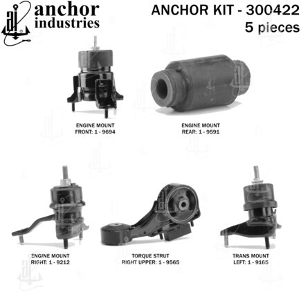 Anchor Motor Mounts 300422 Engine Mnt Kit | eBay