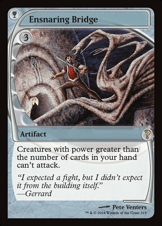[1x] Ensnaring Bridge - Foil Near Mint, English Mystery Booster 2 MTG ...