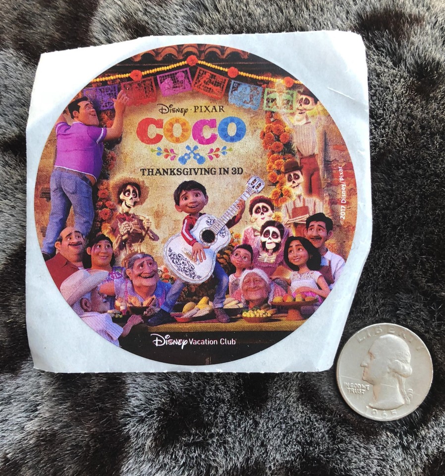 Disney Sticker Coco Movie Disney Vacation Club Sticker | eBay