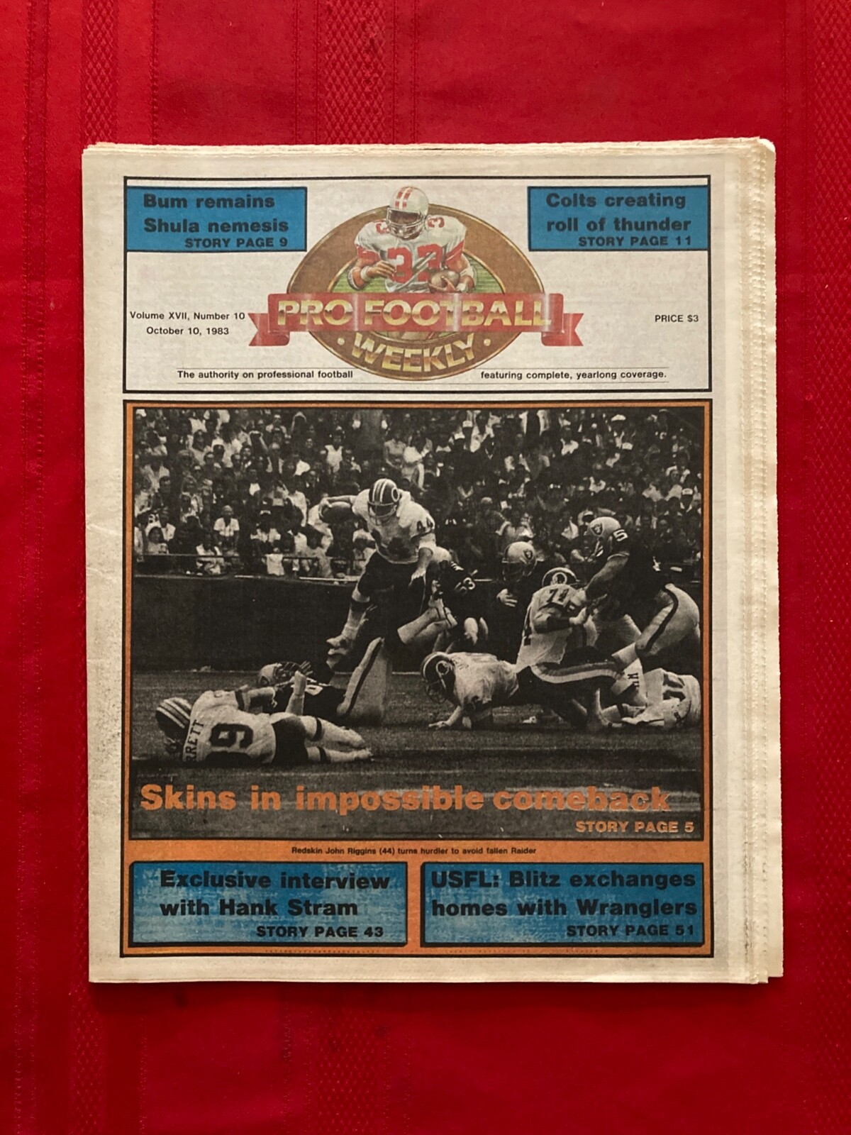 1983-1984 Pro Football Weekly magazine / You pick 'em / No label / NFL ...