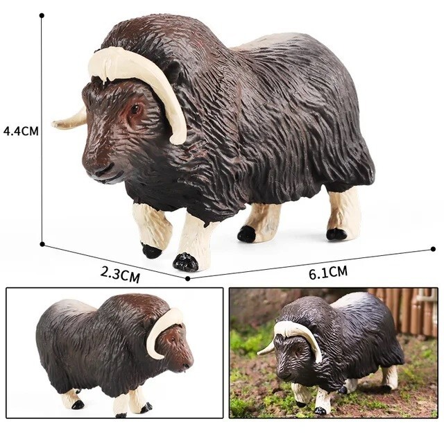 Musk Ox Animal Toy PVC Action Figure Doll Kids Toys Party Gifts | eBay