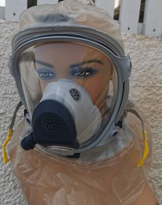 Israeli IDF Full Face Gas Mask Kit W/ Blower NBC 40MM Nato Filter Not ...