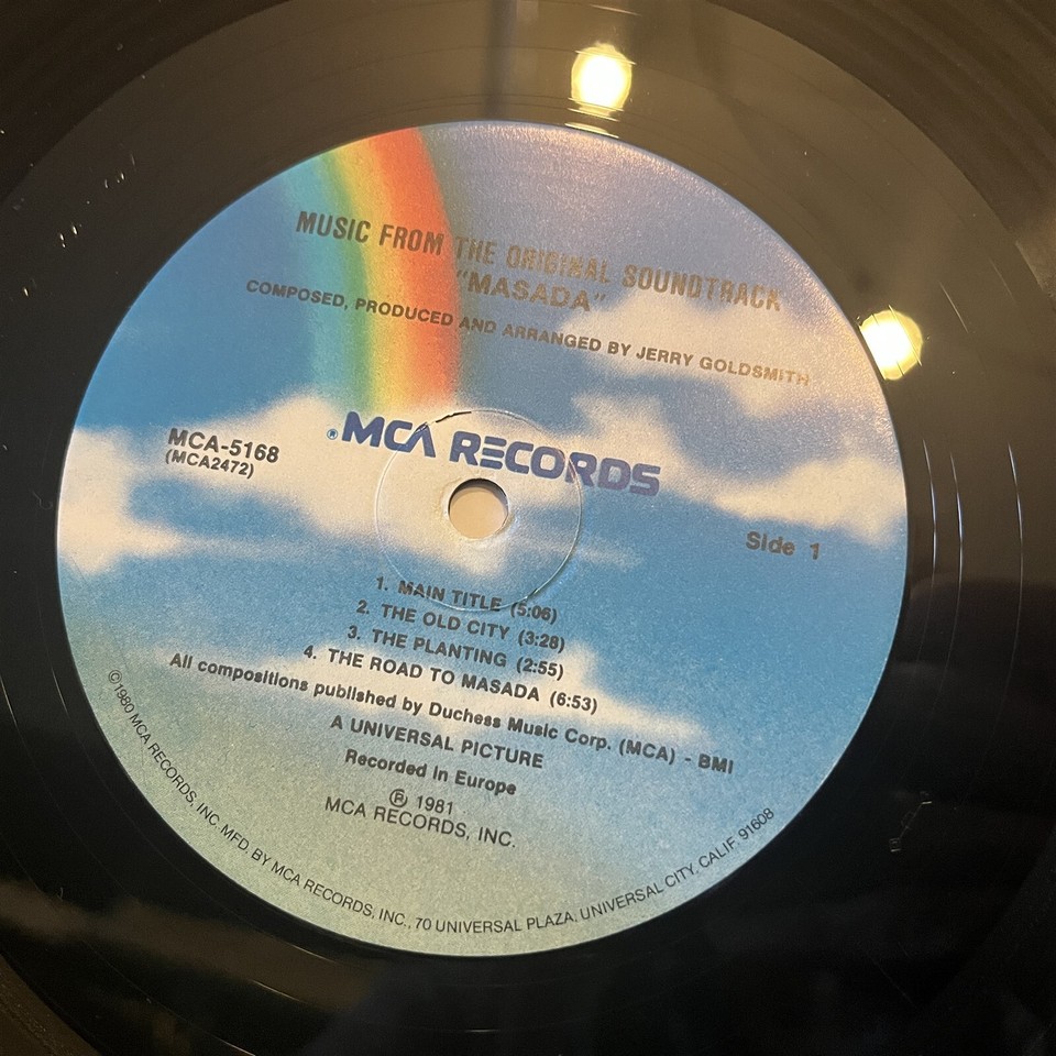 [OST]~EXC LP~MASADA~Original Soundtrack~Jerry Goldsmith~[1981~MCA~Issue ...
