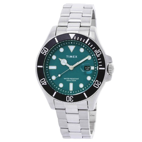 Timex Harborside Coast Quartz Green Dial Men's Watch TW2V91900 | eBay