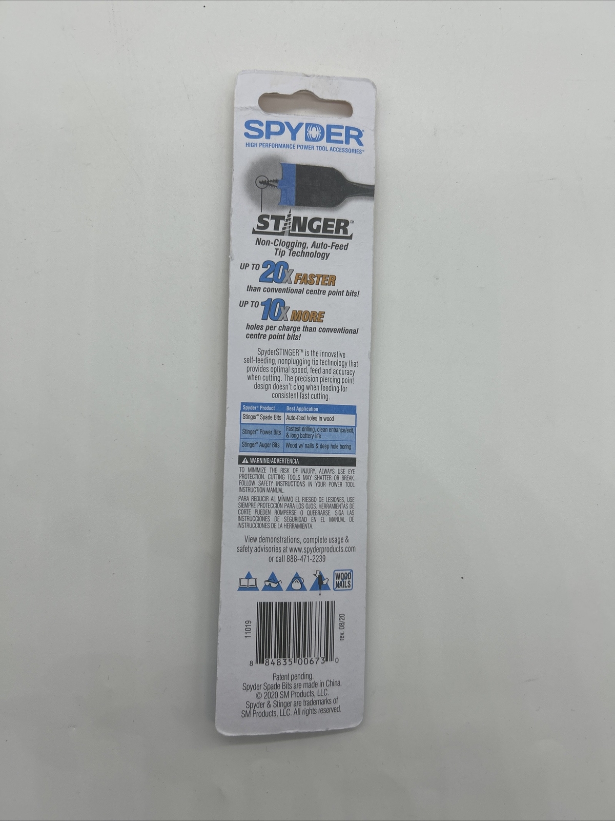 1 1/2 inch Spyder STINGER spade drill bit NEW -11019 | eBay
