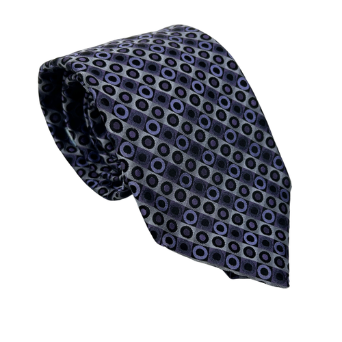 Ted Baker Neck Tie Mens 100% Silk Purple Geometric Hand Tailored Made ...