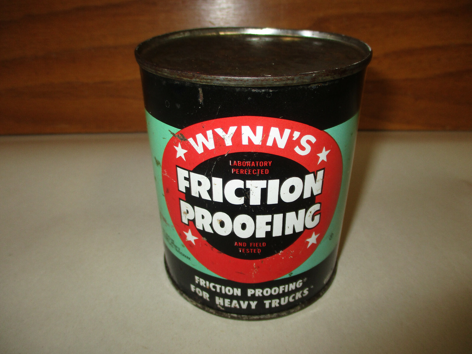 Vintage Wynn's Friction Proofing For Heavy Trucks Oil Can Tin 1Pint ...