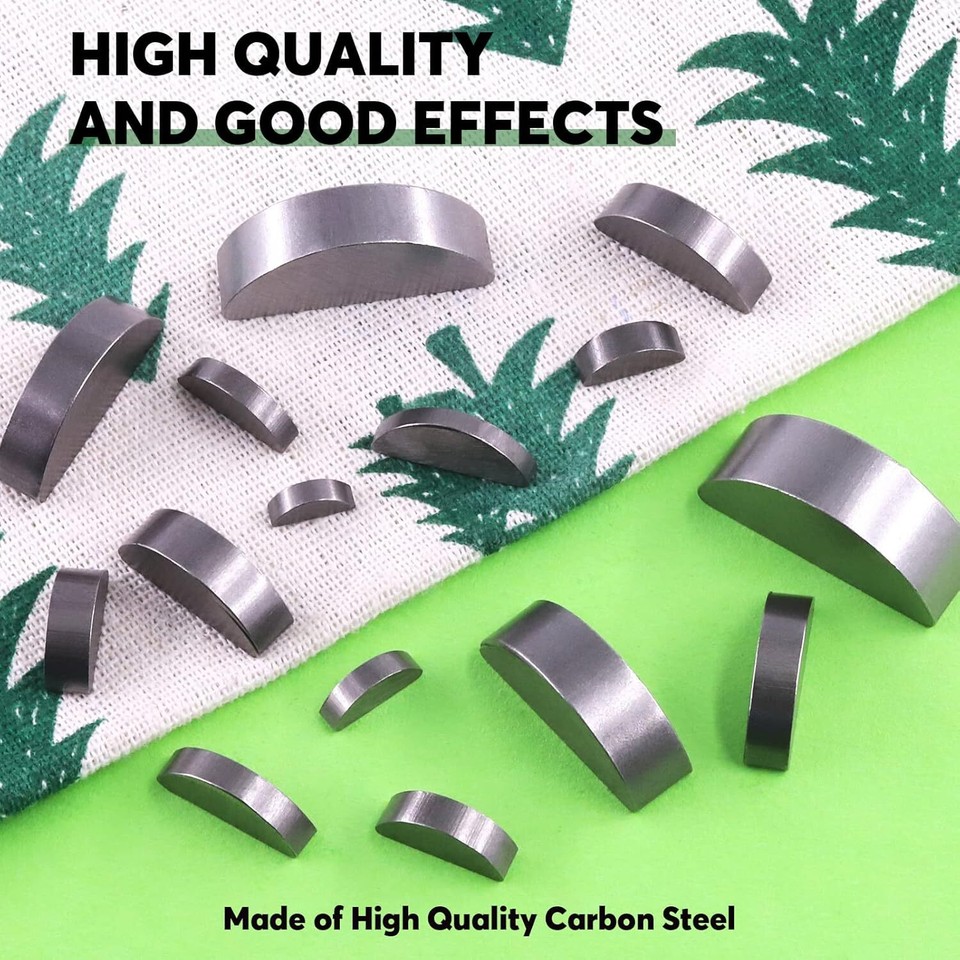 150Pcs 15 Metric Sizes Woodruff Key Assortment Set, Carbon Steel Half ...