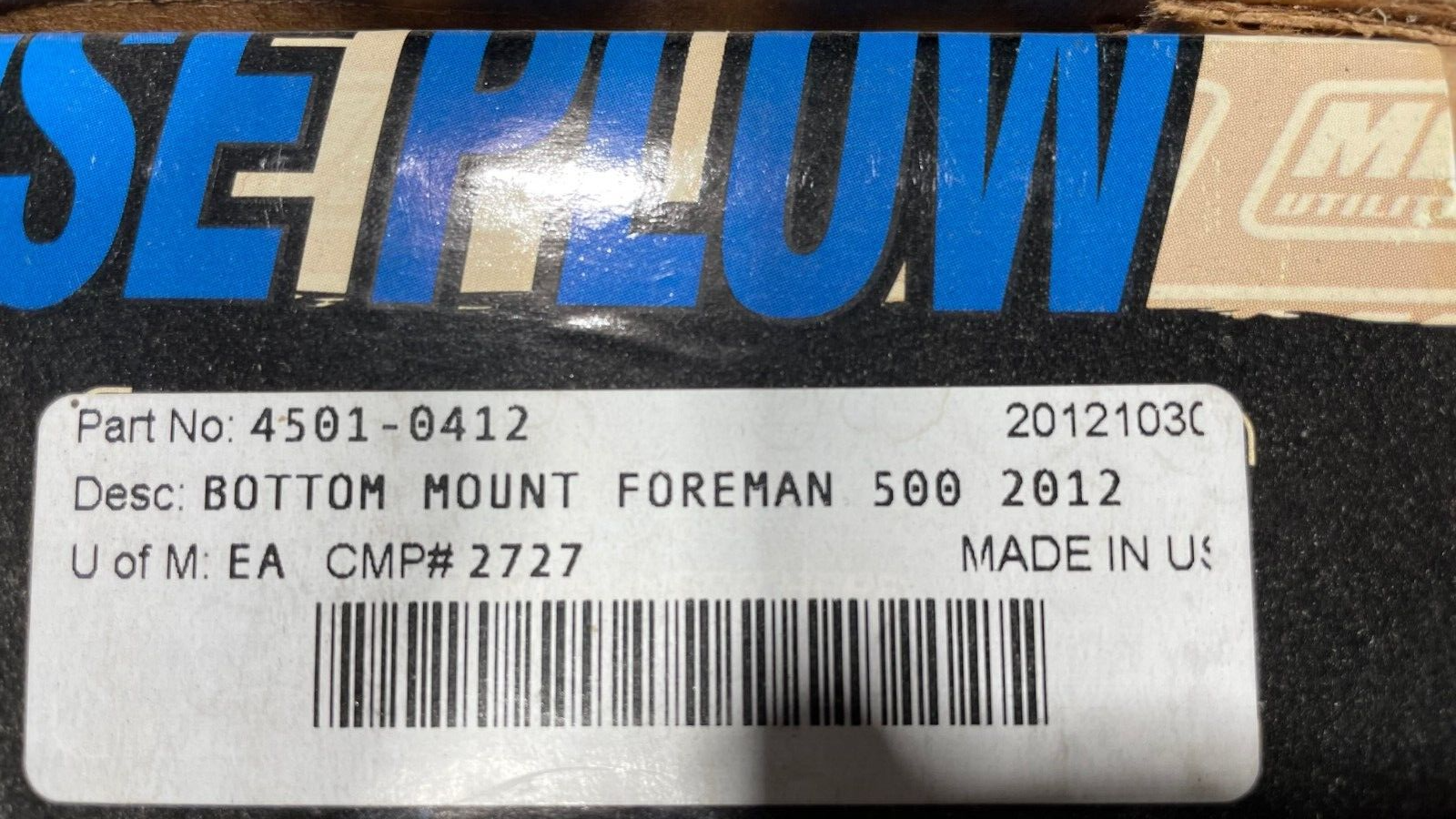 2012-13 Honda TRX500FE,FM,TE,TM,FA Moose Brand Plow Mount. | eBay
