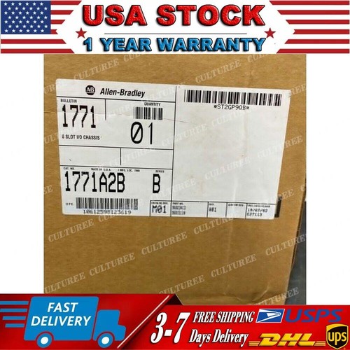 AB 1771-A2B 8 Slot I/O Chassis PLC 1771A2B Allen-Bradley NEW US Free ...