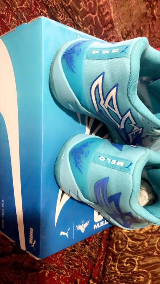 ROTY Puma Lamelo Ball MB.02 Blue Atoll Ultra Size 11 Sneaker 377586-01 ...