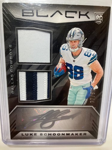 NFL Dallas Cowboys Luke Schoonmaker Signed Rookie Black Edition 2023 ...