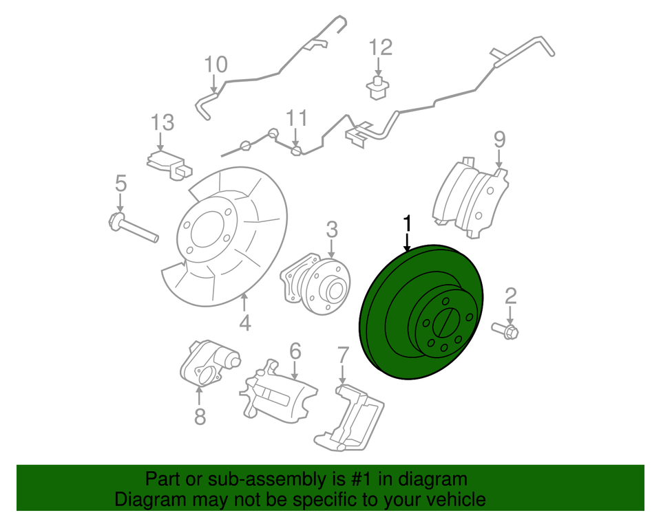 Genuine 2007-2018 Volvo - Rotor - rear 31471028 | eBay