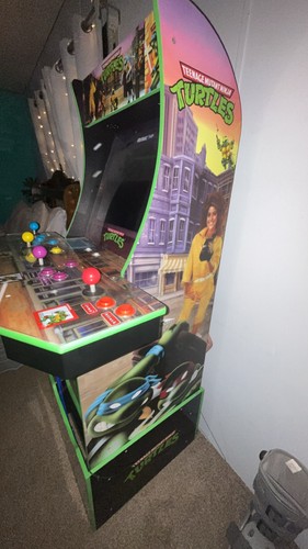 Arcade1Up Teenage Mutant Ninja Turtles Arcade Cabinet Machine with ...