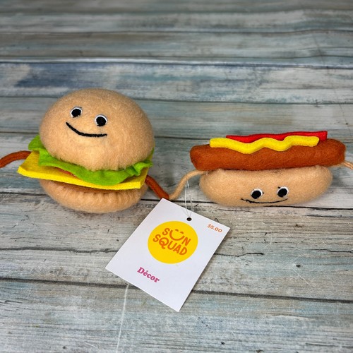 Target Sun Squad Summer Felt Duos Hamburger Hotdog 2023 | eBay