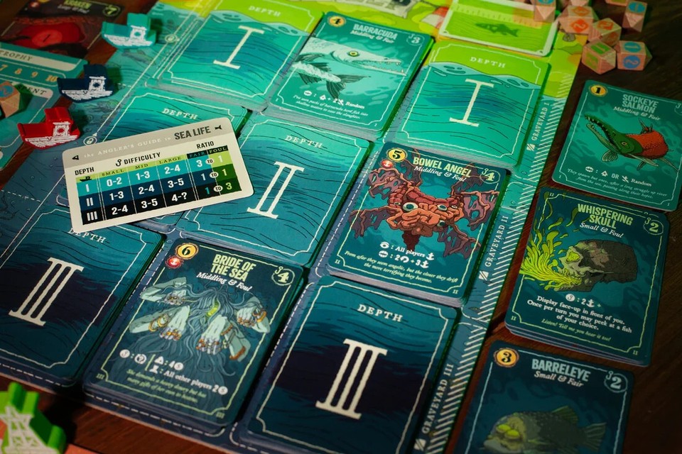 💀🎣 NIS Deep Regrets Board Game - Eldritch Fishing 🎣💀 | eBay